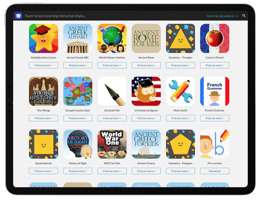 Find out more – Touchscreen Learning | Software & apps for tablets ...